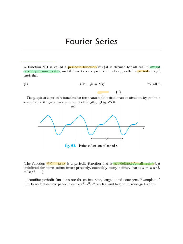 Module 1 Part 1- Fourier Series | PDF Module 1 Part 1- Fourier Series | PDF