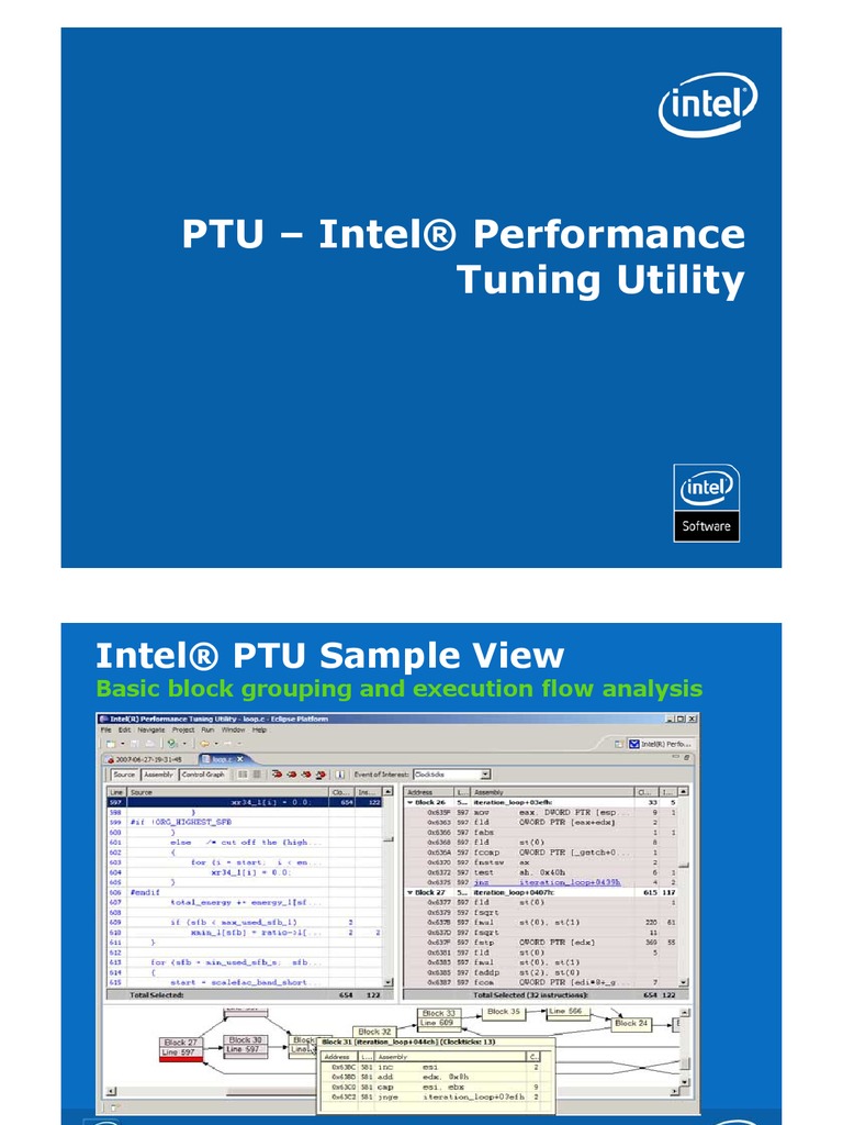 Nehalem Intel PTU Guide | PDF | Graphical User Interfaces | Command ...