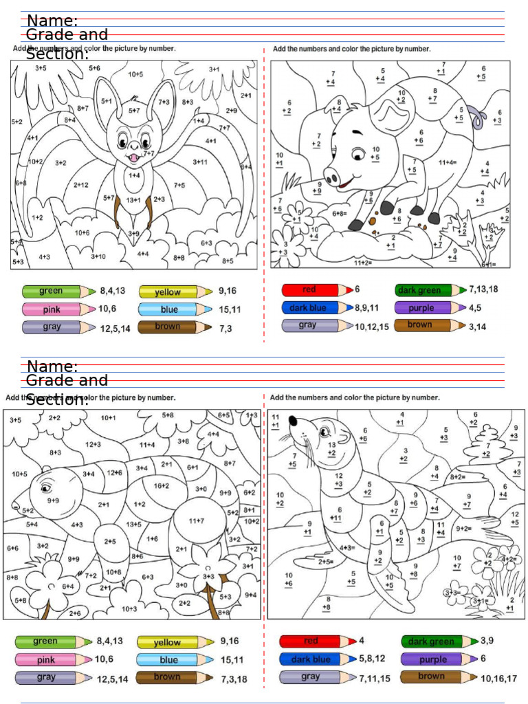 ADDITION-ACTITVITIES (1) (Autosaved) | PDF
