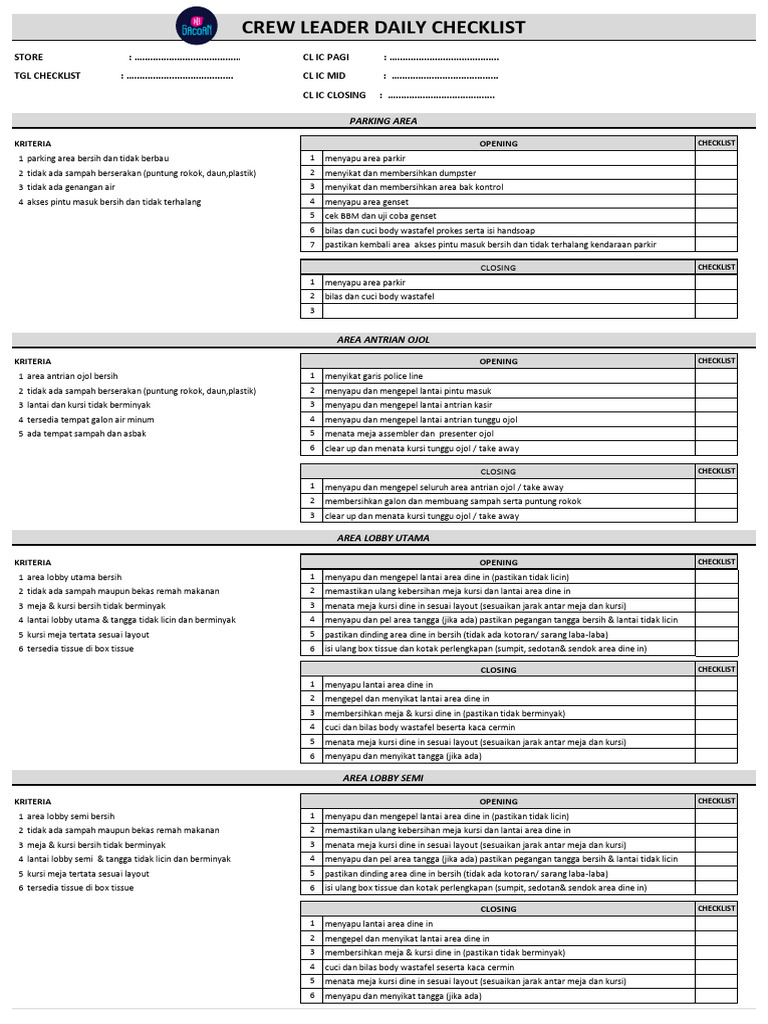 F12. CL Ic Checklist June 2022 | PDF