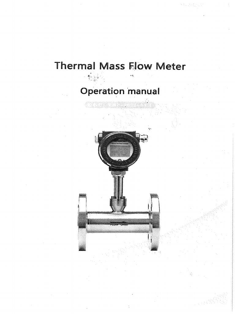 Manual Book - Thermal Ass Flow Meter | PDF