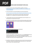 MS Project 2021 Installation and Activation Guide | PDF