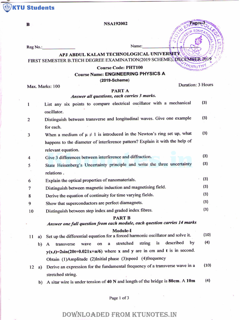 Physics Main-1 | PDF | Waves | Wavelength