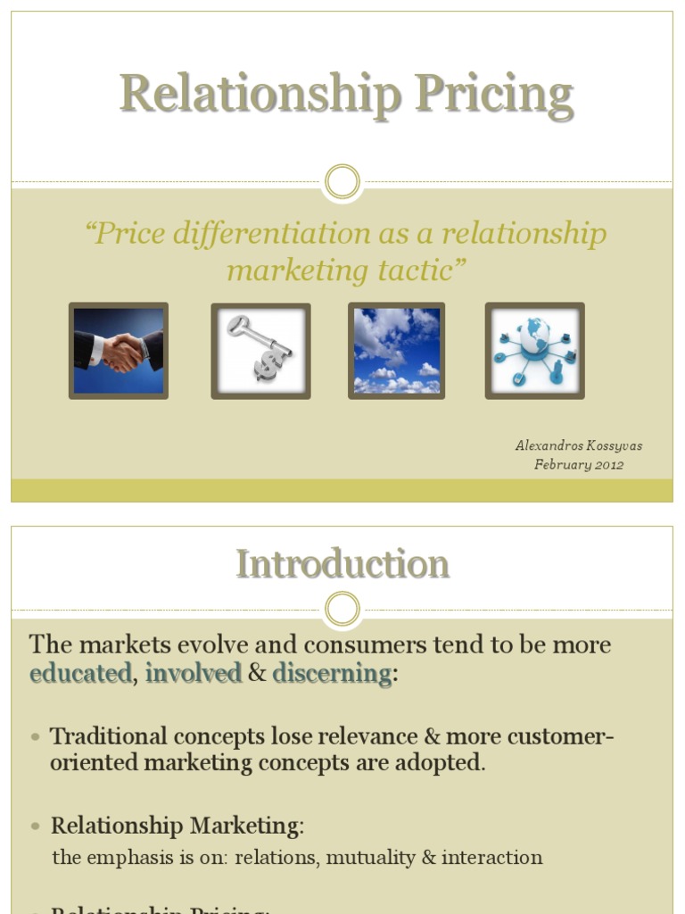 Relationship Pricing | PDF | Business Economics | Economics
