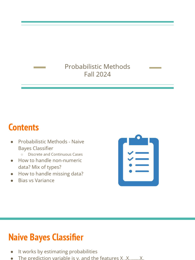 CSE 422 Machine Learning Probabilistic Methods | PDF | Bias Of An Estimator | Variance