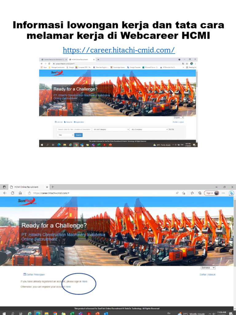 Cara Melamar di HCMI Online | PDF