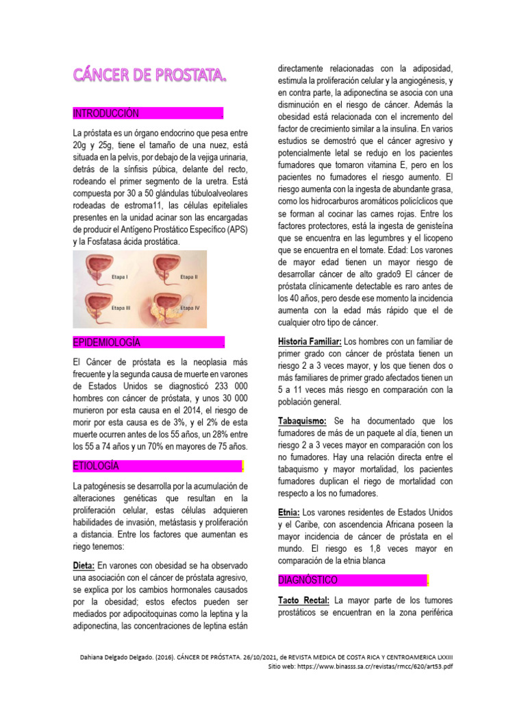 Ca Prostata. | PDF | Cáncer | Próstata