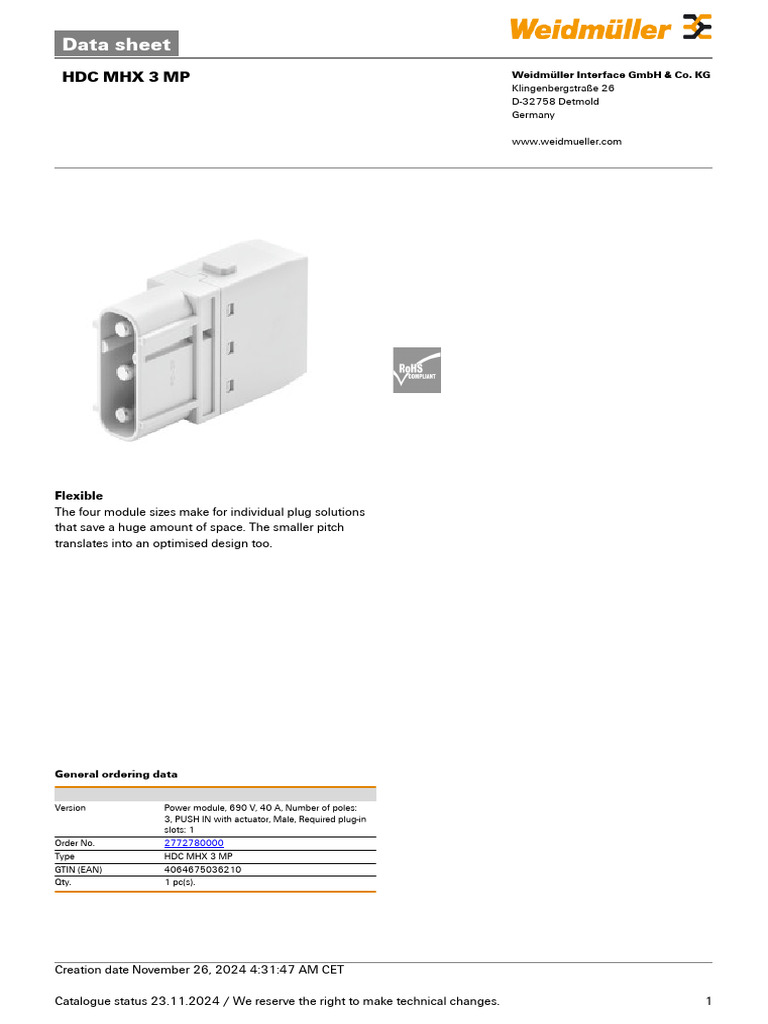 HDC MHX 3 MP en | PDF | Electricity | Electrical Engineering