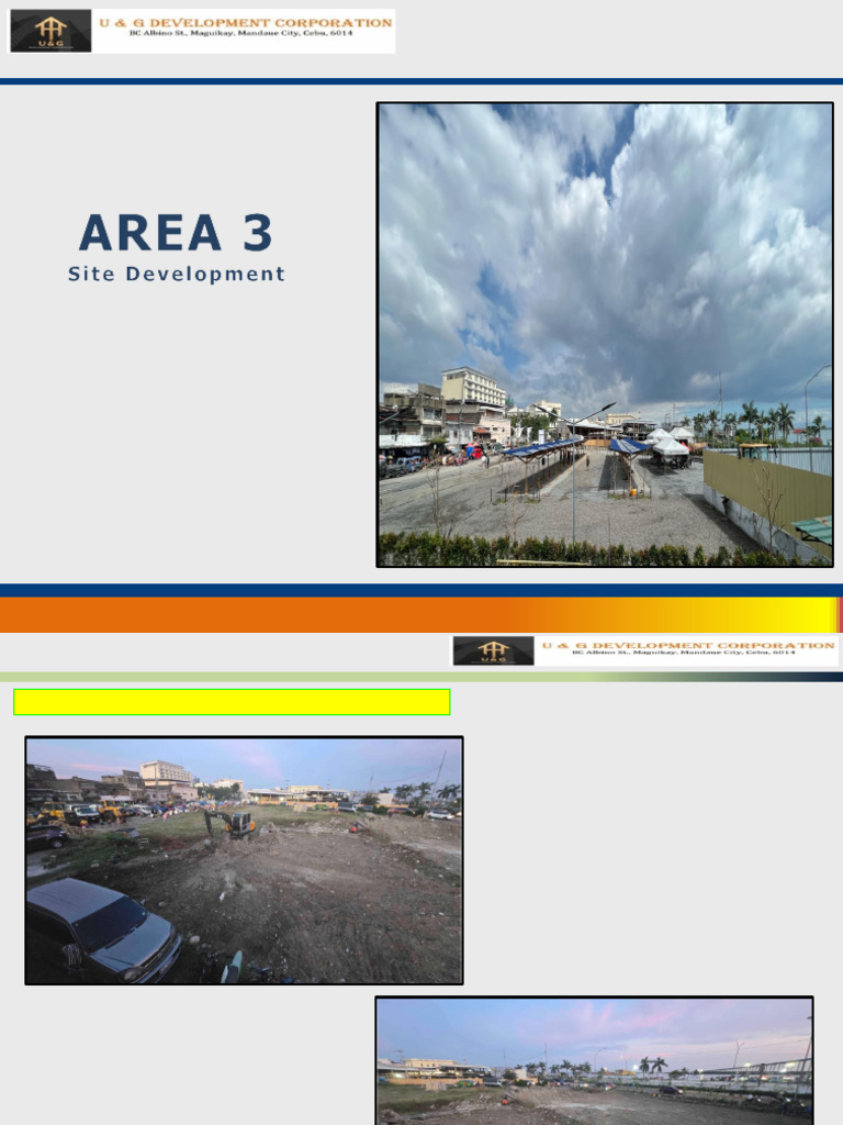 Area 3 Site Development Progress Photos | PDF