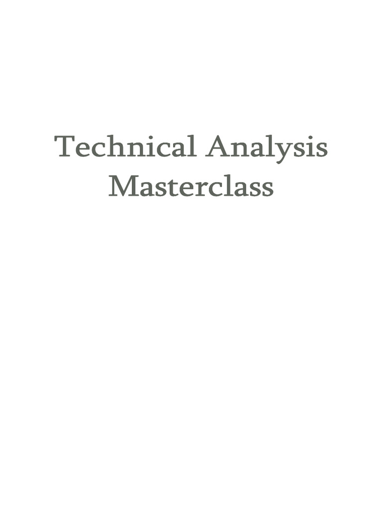 Technical Analysis Masterclass B | PDF