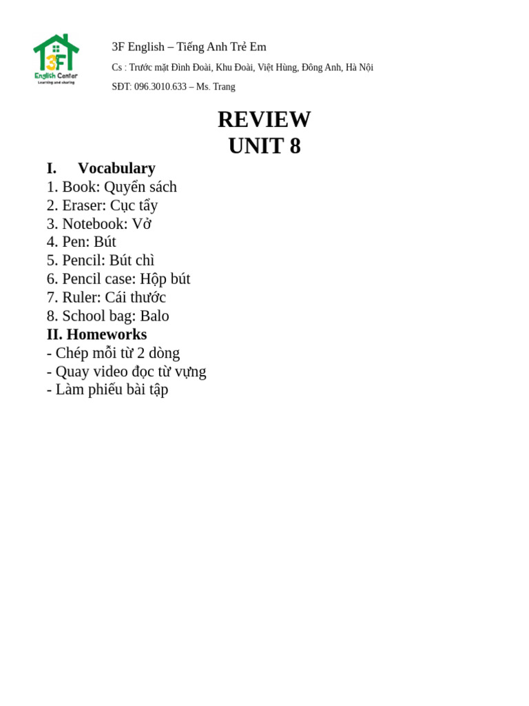 Review U8 | PDF