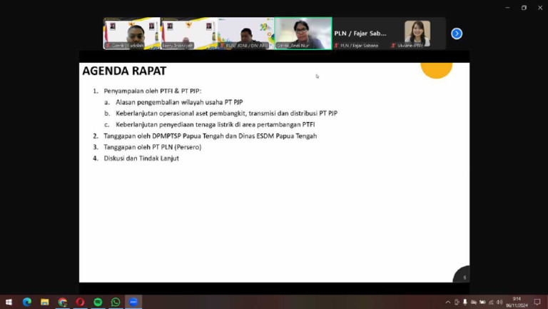 Rapat PJP 6 Nov | PDF