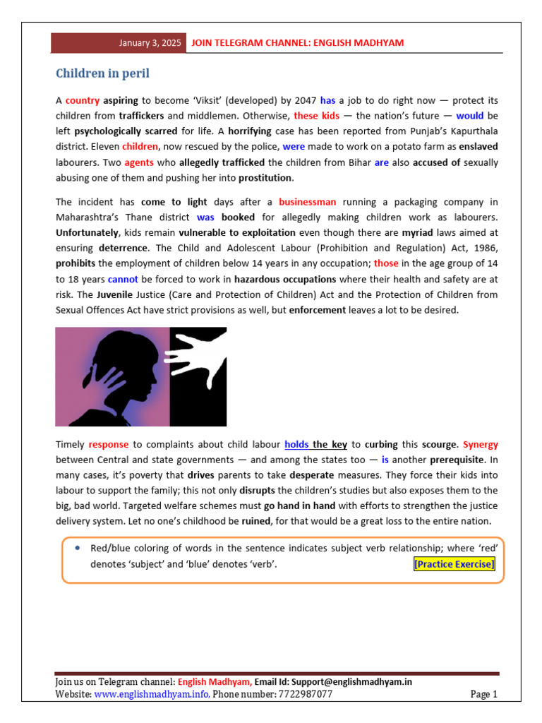 Children in Peril | PDF | Child Labour | Human Trafficking