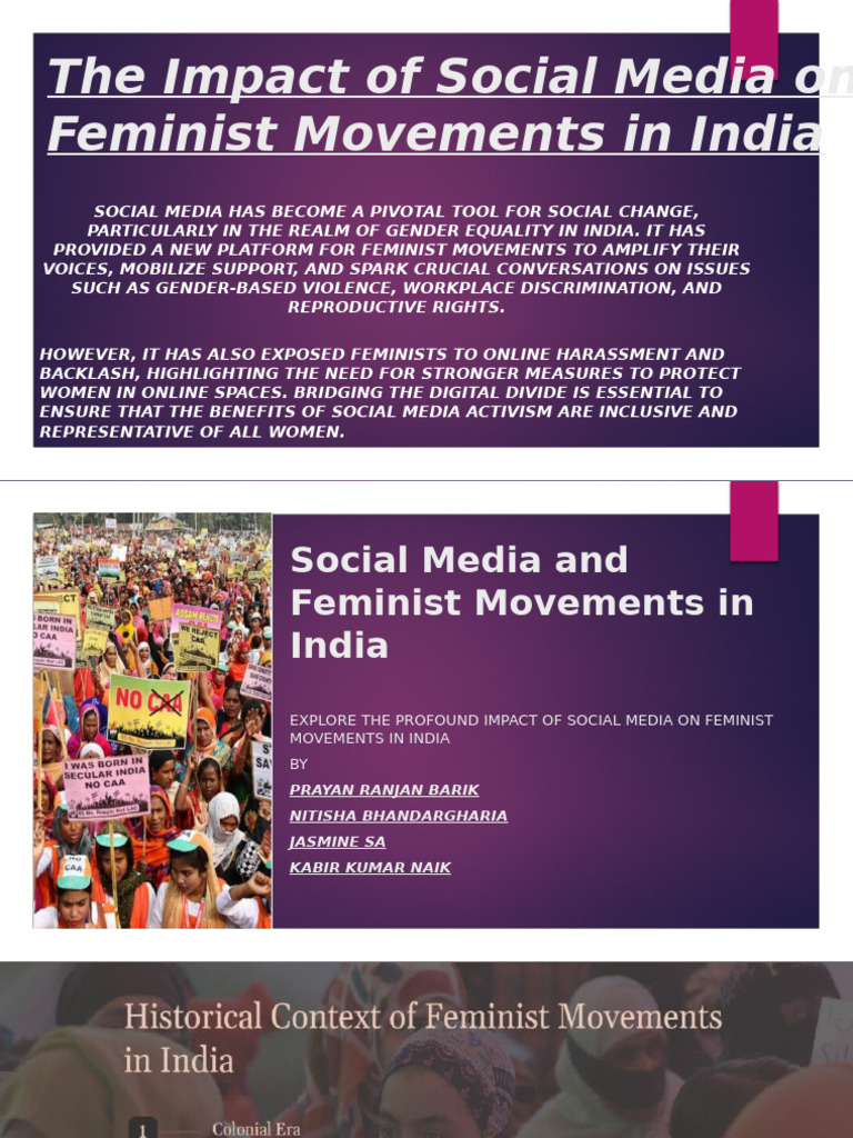 Social Media and Its Impact On Feminist Movements in India | PDF ...