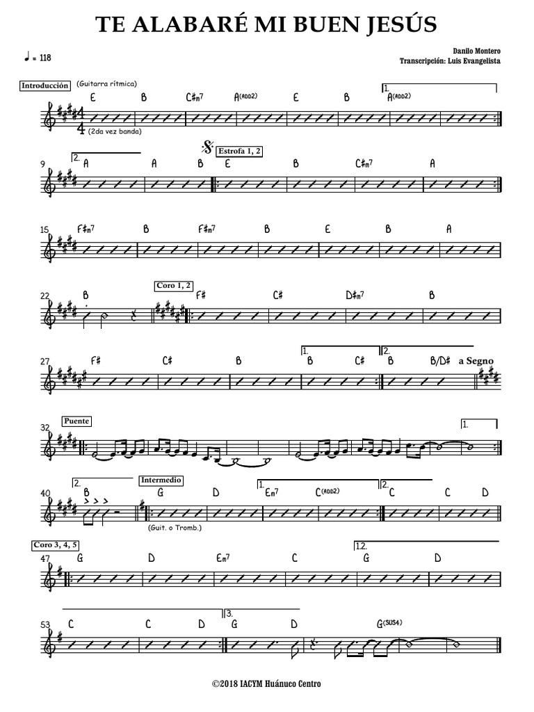 Te Alabaré Mi Buen Jesús | PDF