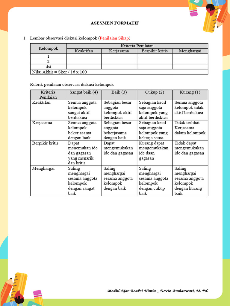 Asesmen Formatif | PDF