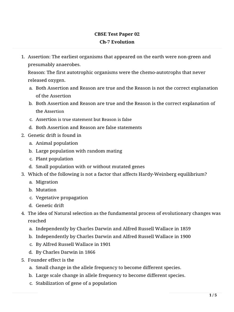 EVOLUTION - 2 | PDF | Evolution | Natural Selection