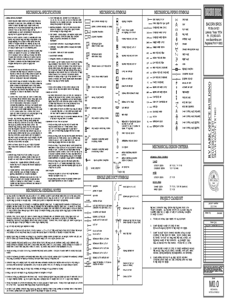 RV Park Office Building MEP Issue for Construction | PDF | Duct (Flow ...