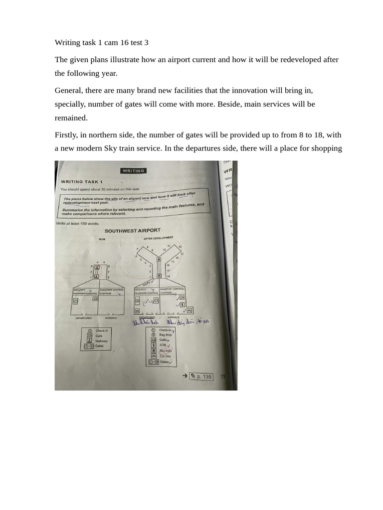 Writing Task 1 Cam 16 Test 3 | PDF