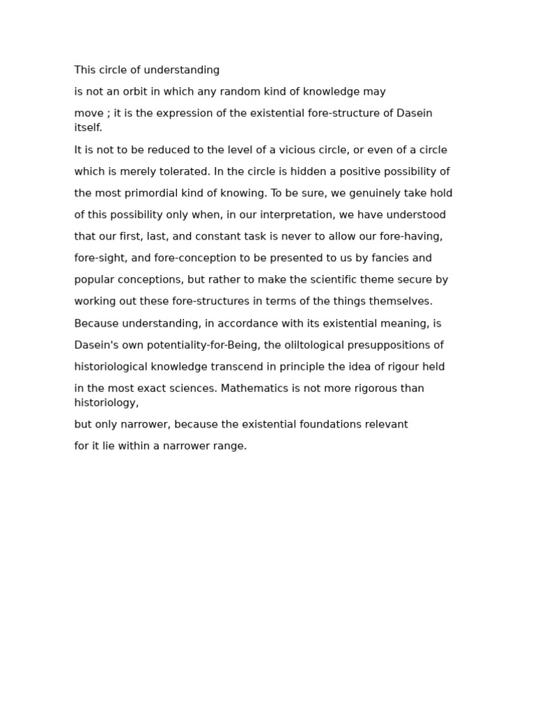 This Circle of Understanding | PDF