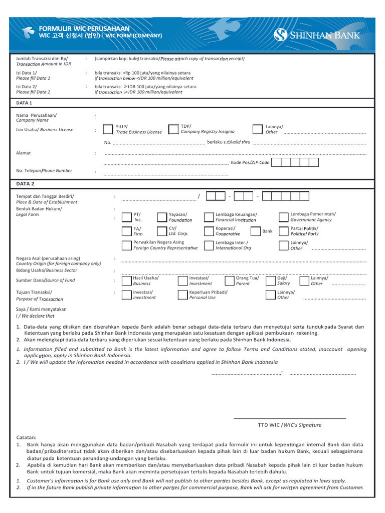Contoh Formulir LTKT | PDF