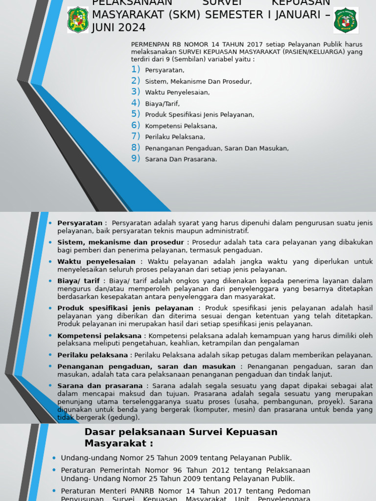 Presentasi SKM Semester I Tahun 2024 | PDF