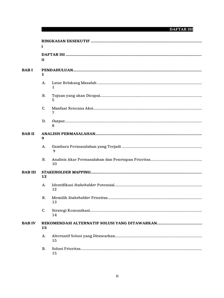 3 - Daftar Isi | PDF
