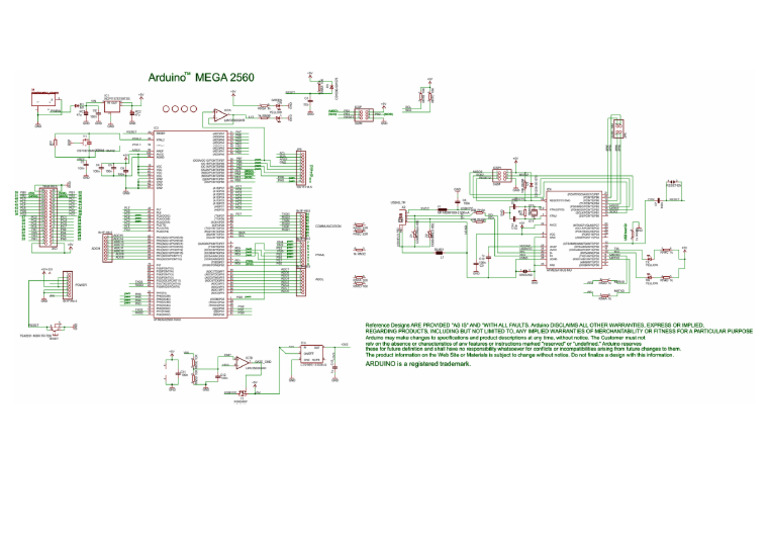 ARDUINO MEGA 2560 Schematics | PDF