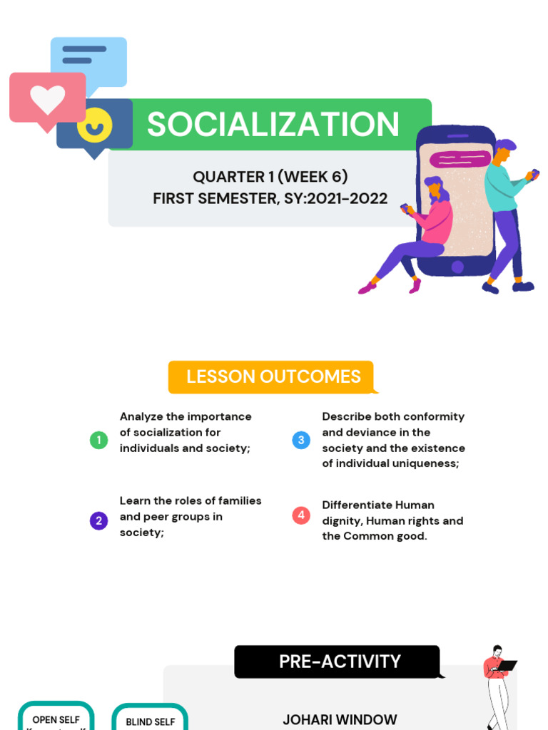 UCSP Q1 - WEEK 6 | PDF | Socialization | Justice