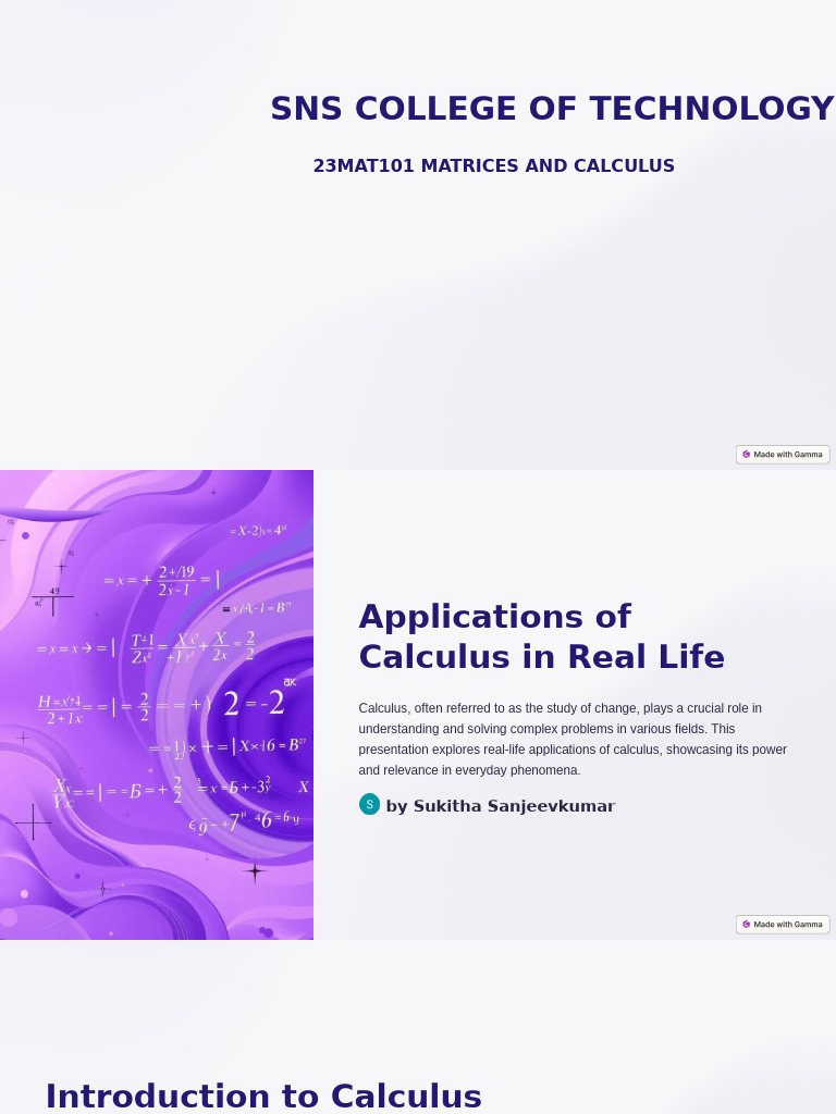 Applications of Calculus in Real Life (2) | PDF | Calculus | Population Growth