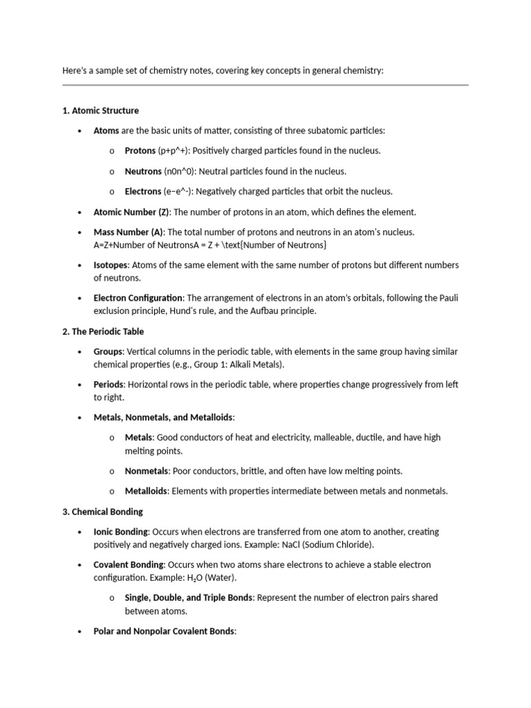 Chemistry Pdf Mole Unit Reaction Rate
