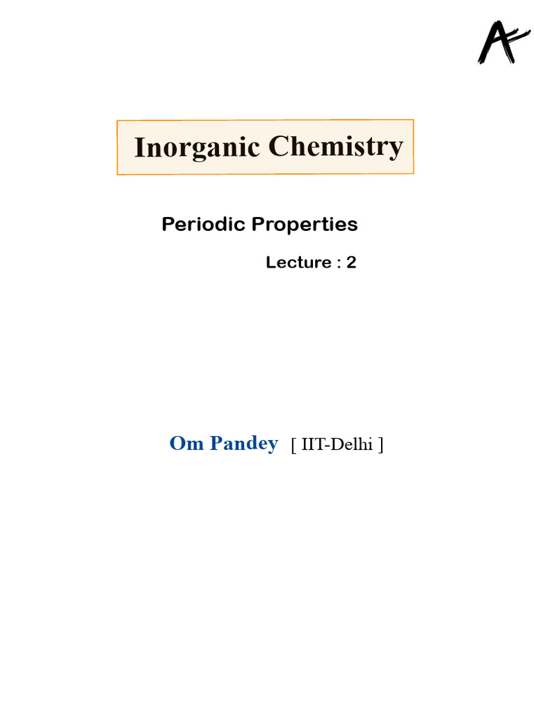 Periodic Table (Lecture 2) | PDF | Atoms | Physical Sciences