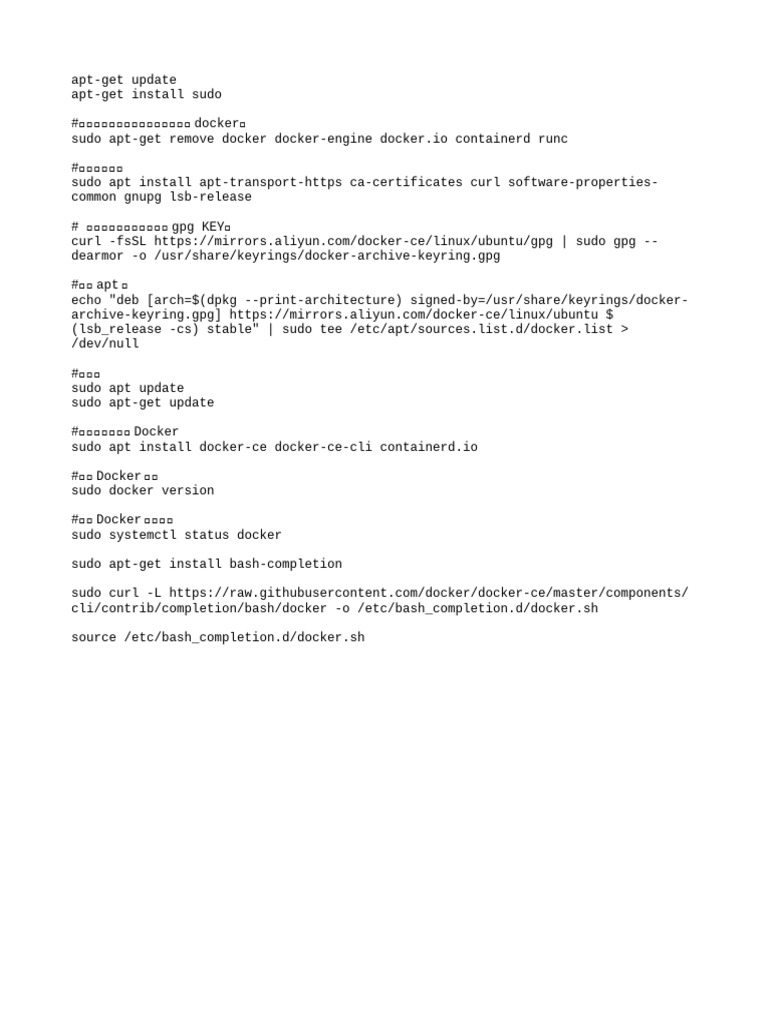 Install Docker on Ubuntu Using Aliyun | PDF