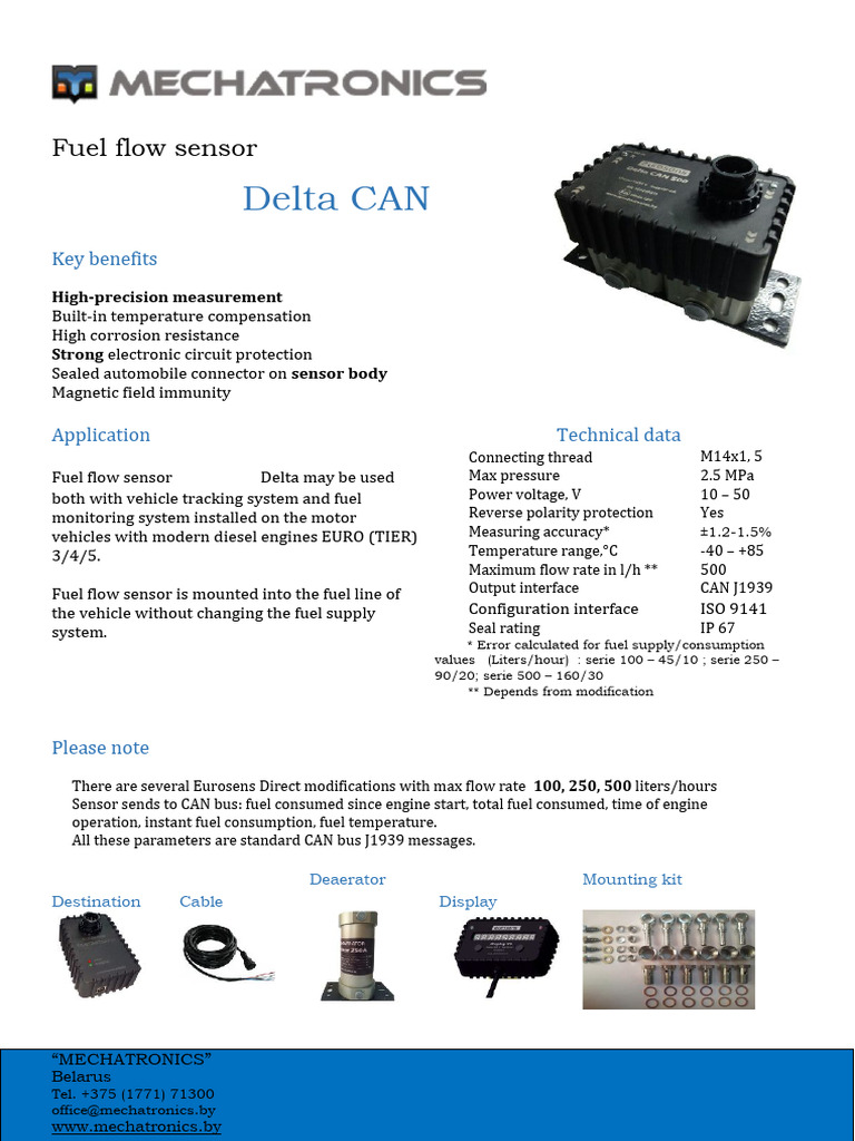 Eurosens Delta CAN (En - V 1) | PDF