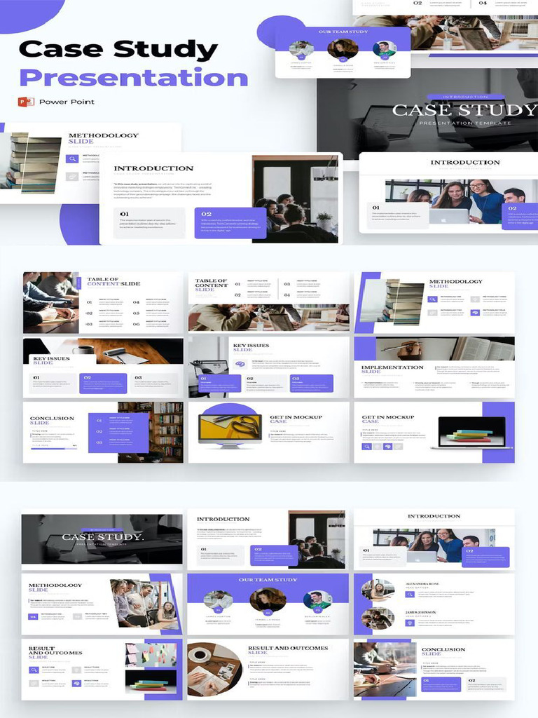 Case Study Power Point Presentation Template | PDF