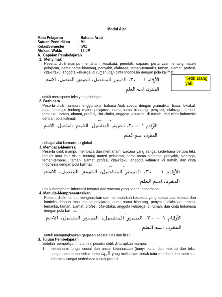 MODUL AJAR BAB 2 | PDF