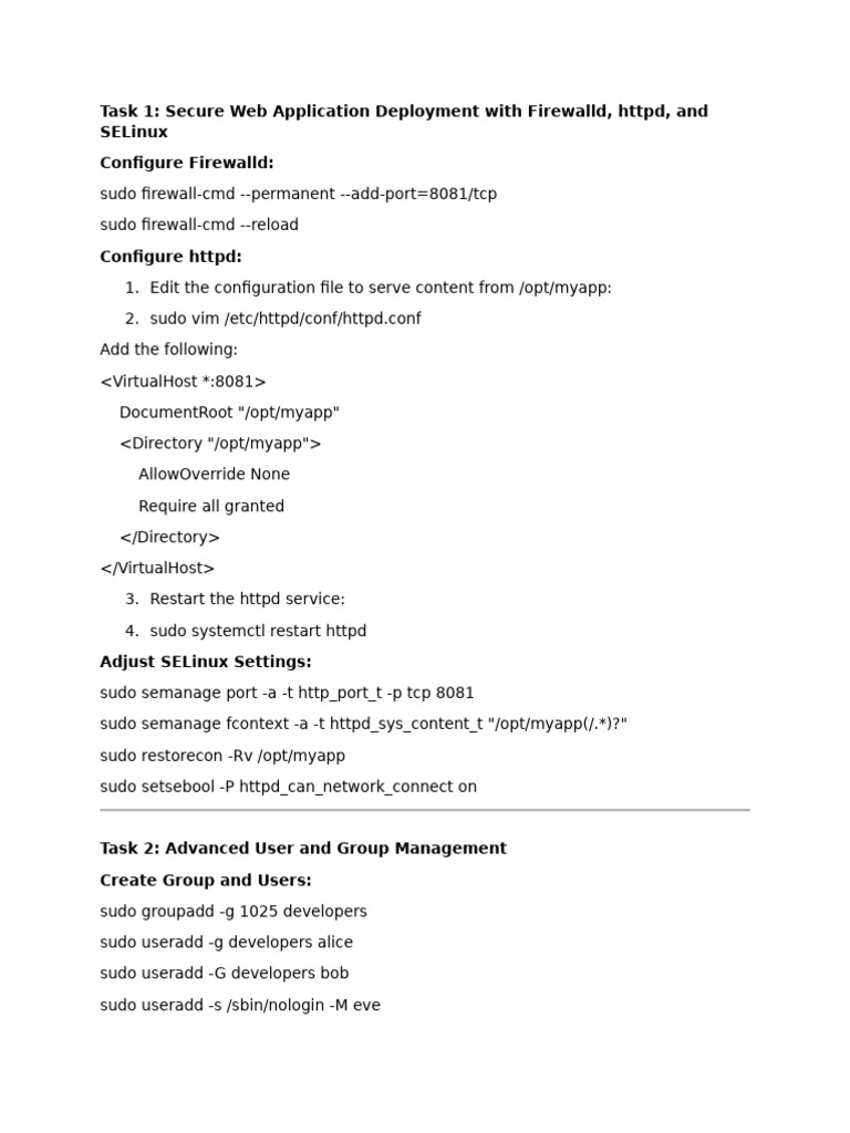 Task 1 | PDF | Sudo | System Software