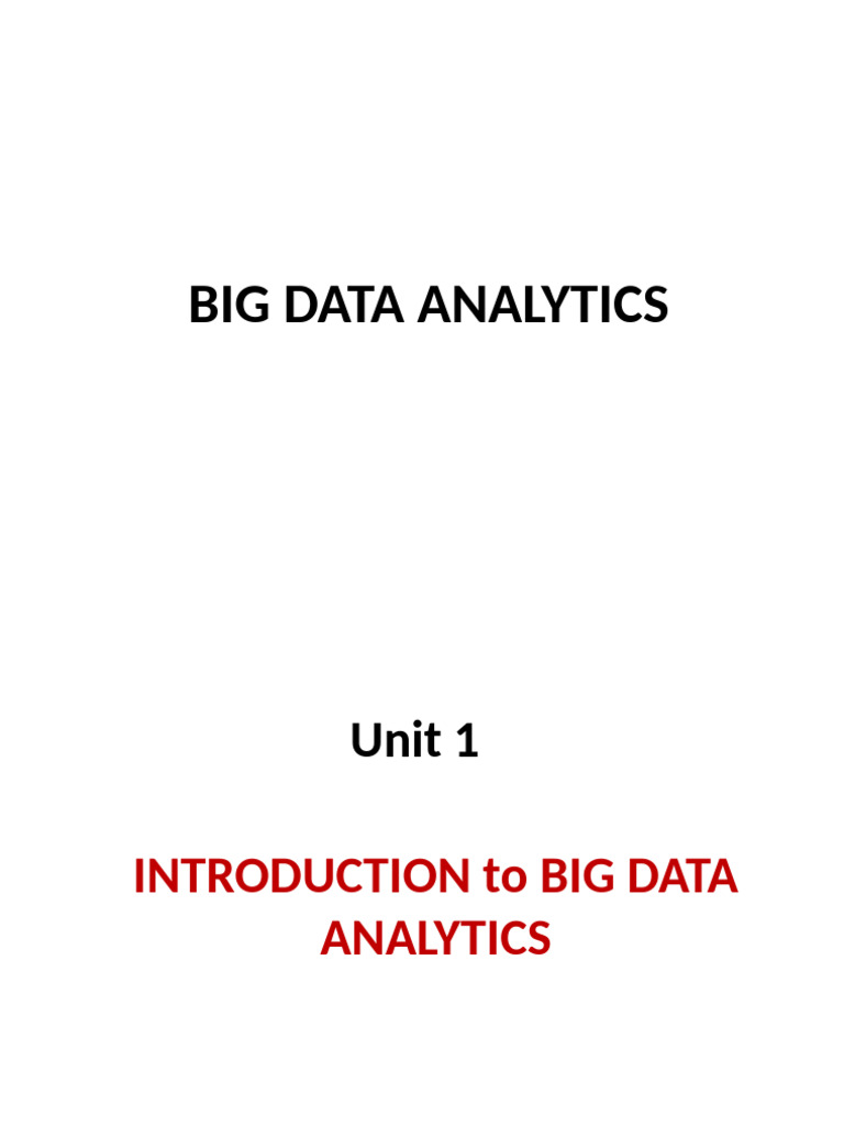 Chapter 1 | PDF | Big Data | Databases
