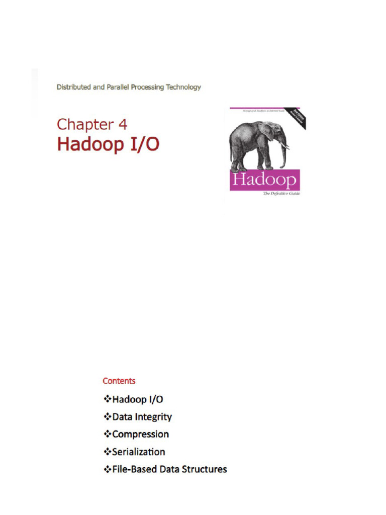 Hadoop I-O and MapReduce | PDF
