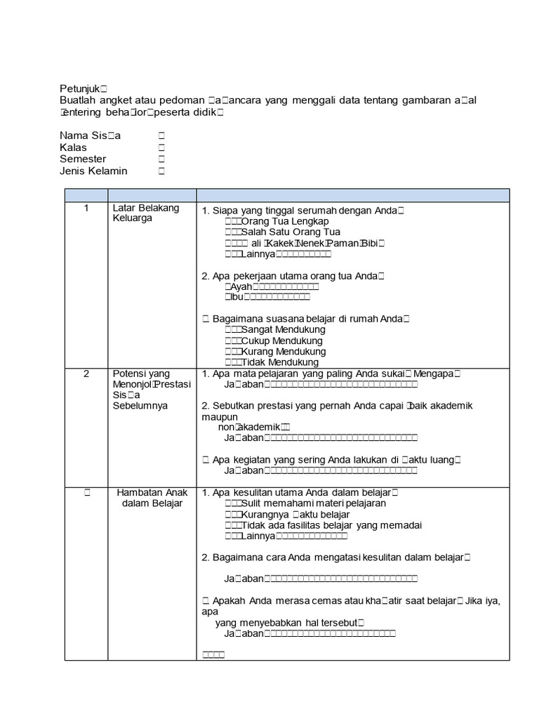 Tugas 3 - Penyusunan Instrumen Asesmen Awal, Formatif dan Sumatif ...