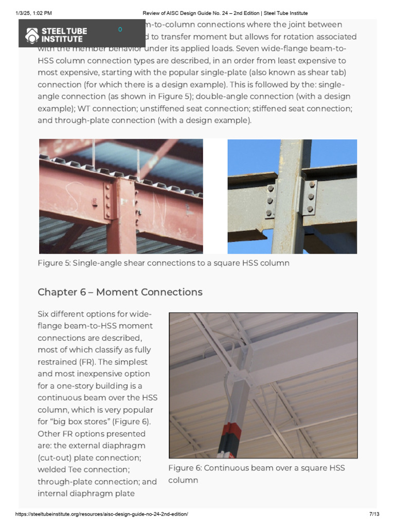 Chapter 6 - Moment Connections | PDF