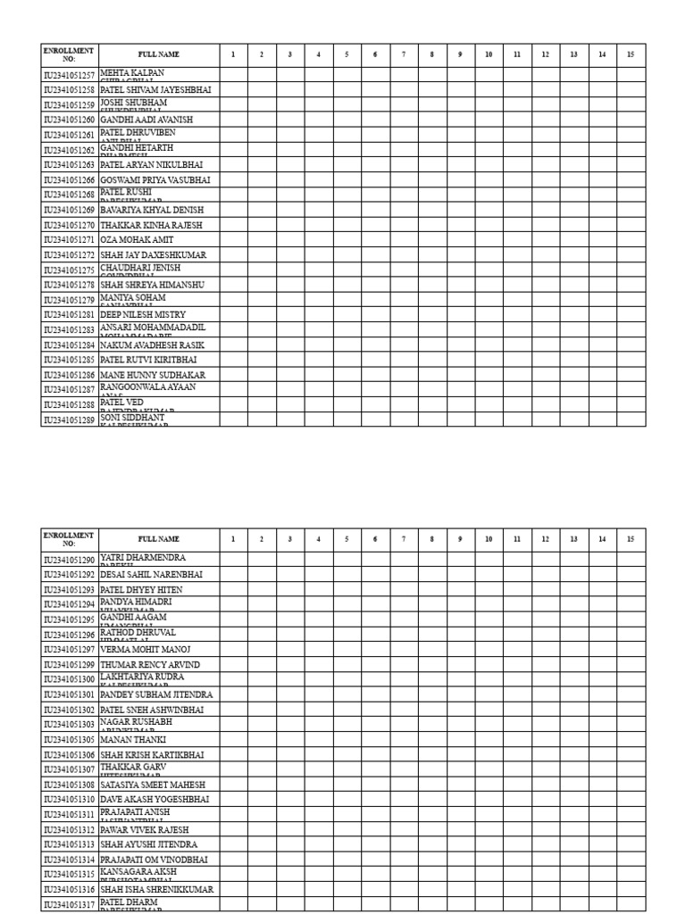 Attendance Sheet 2025 - Copy of Sheet1-1 | PDF