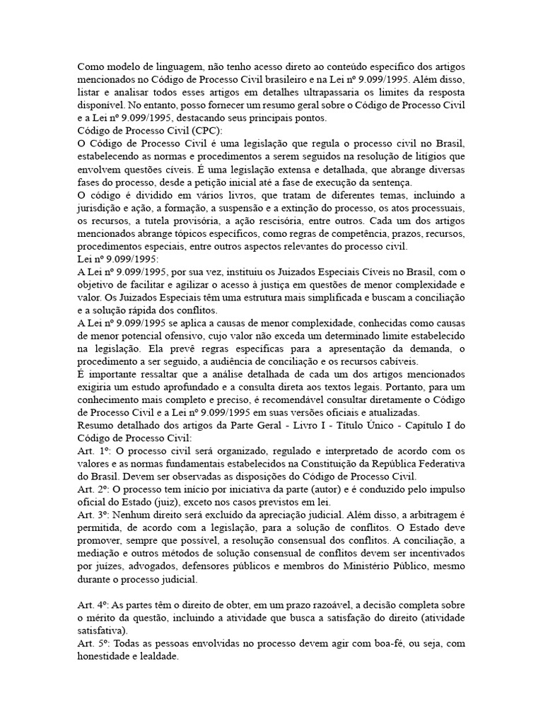 Código de Processo Civil | PDF | Processo civil | Jurisdição