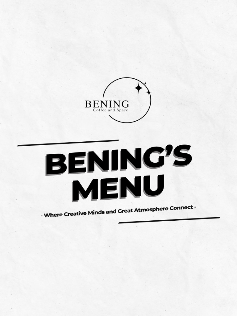 Menu Bening Coffee | PDF