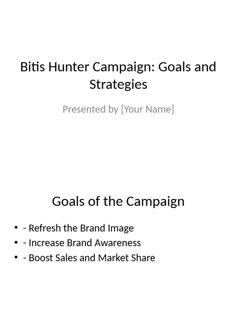 Bitis Hunter Campaign Presentation | PDF