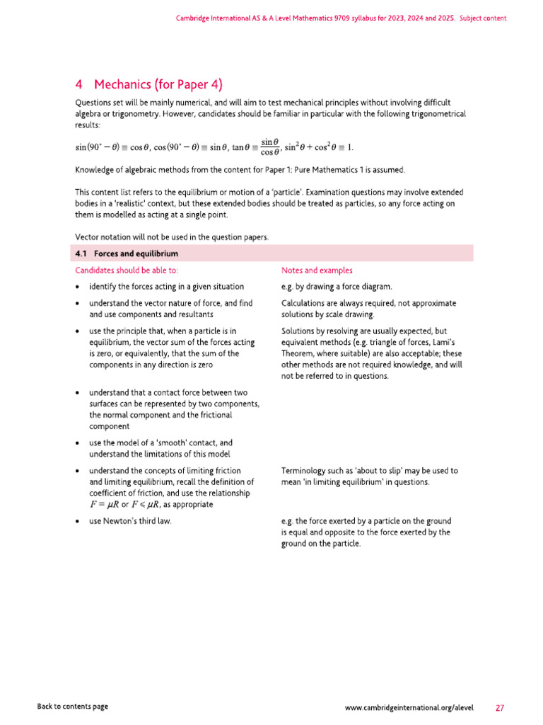 Maths p4 (M1) 2025-27 | PDF