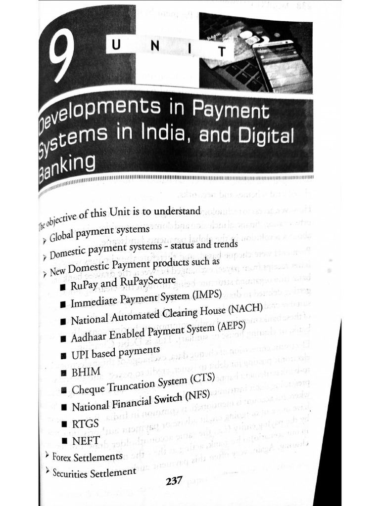 Digital Banking - Unit -II Payment system | PDF