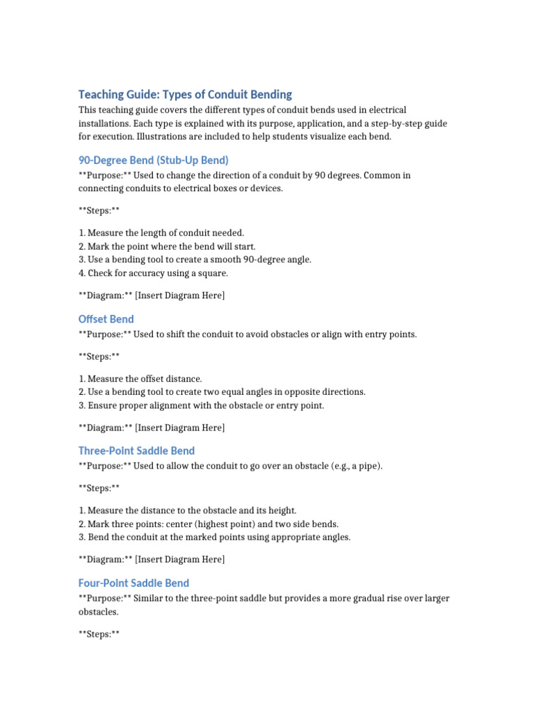 Four-Point Saddle Bend Guide | PDF | Angle