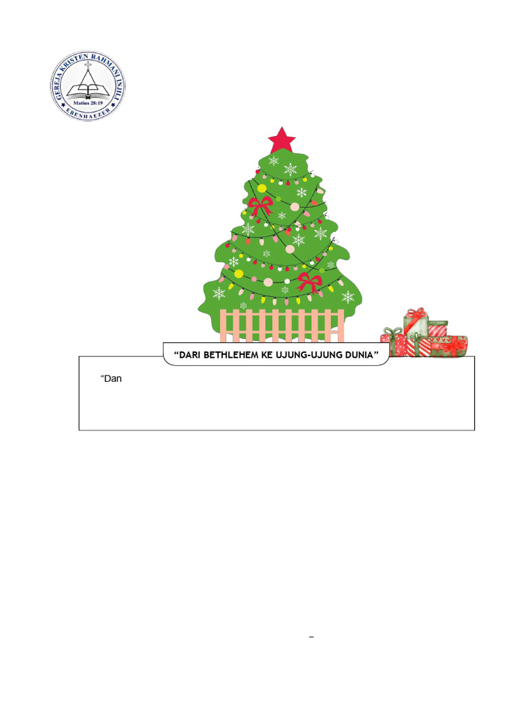 Proposal Natal .GeKRI Ebenhaezer 2024. | PDF