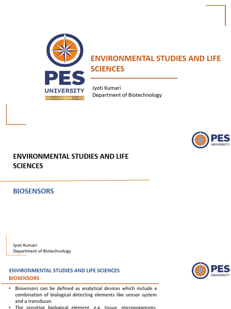 Class 6. Biosensors | PDF | Biosensor | Sensor